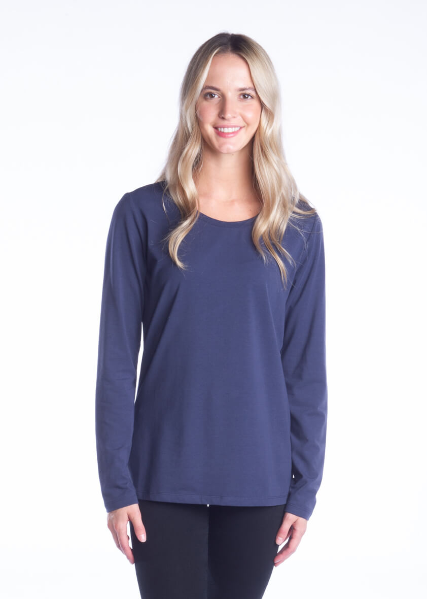 Long Sleeve Crew Neck Top - DKR & Company Apparel / Clothes Out Trading